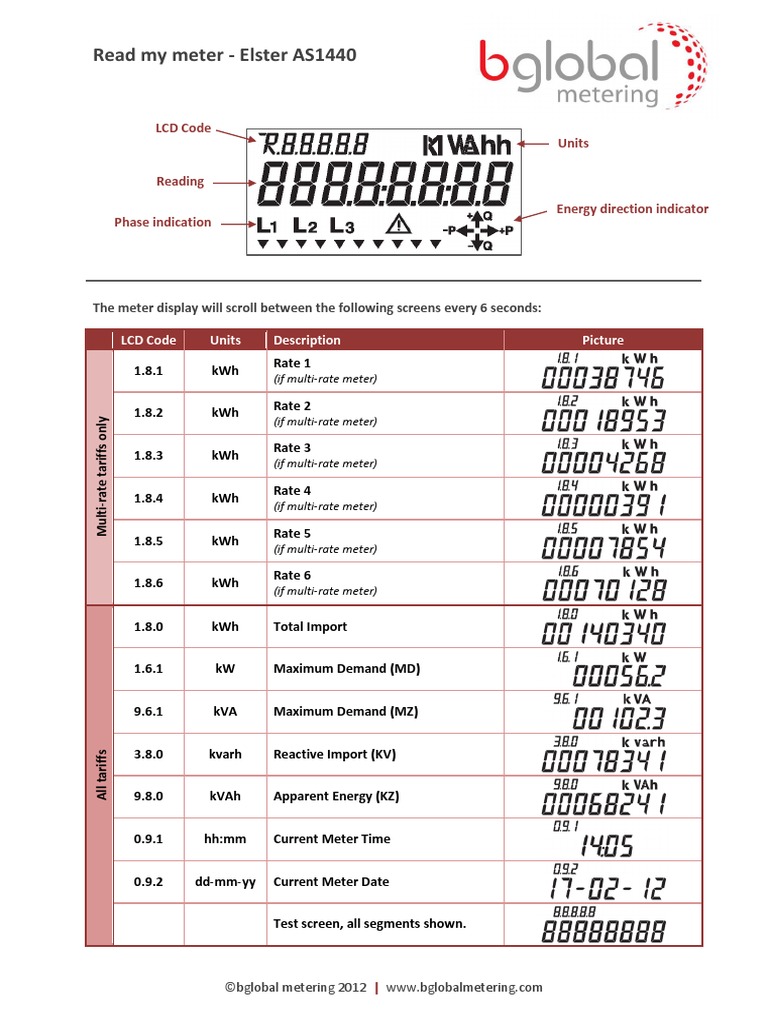 Elster AS1440 Read My Meter | PDF