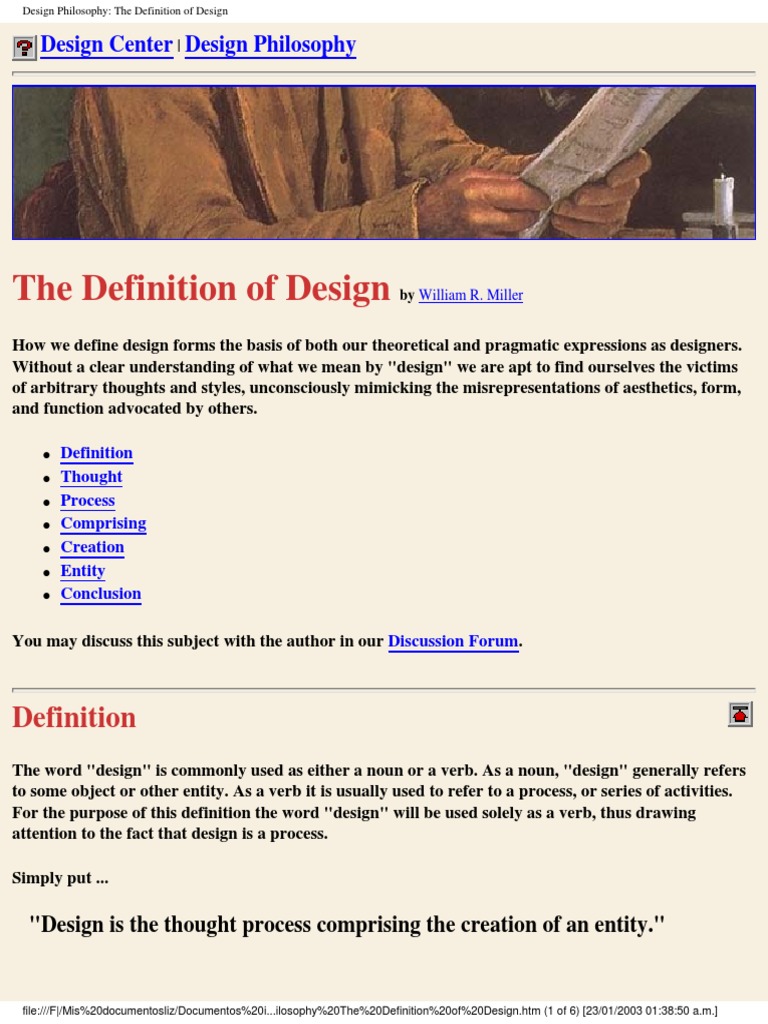 What Is Design - Miller | PDF | Intuition | Concept