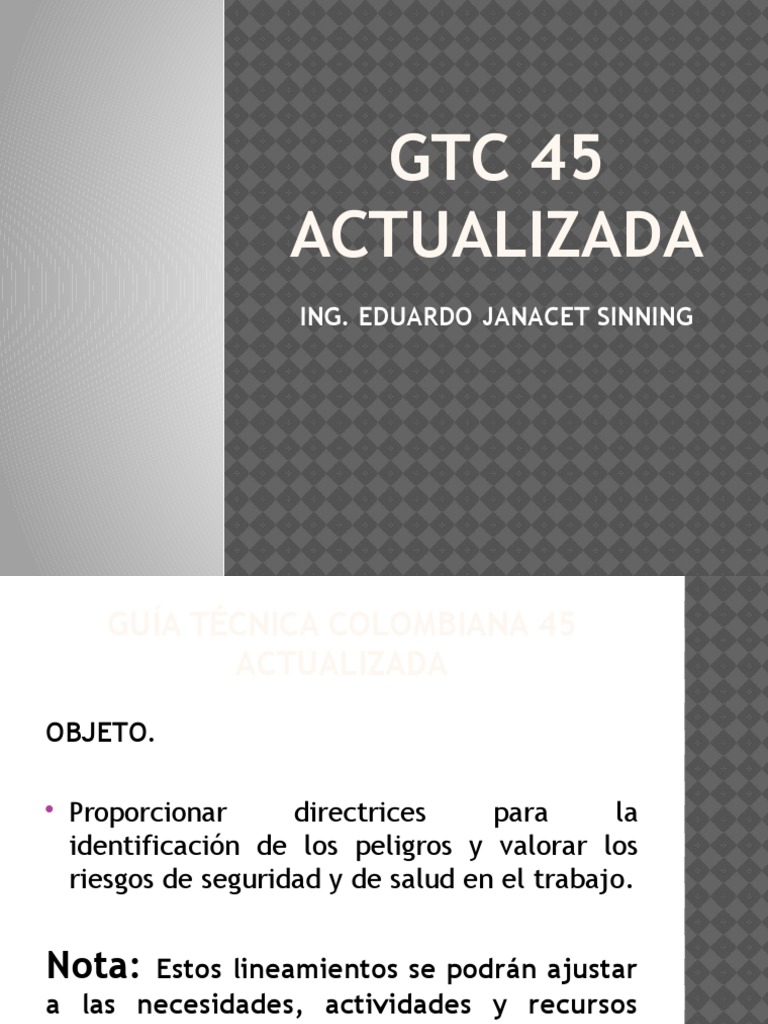 Clase de GTC 45 Actualizada | PDF | Riesgo | Probabilidad