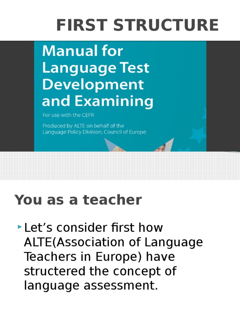 Manual For Language Test Development and Examining | PDF