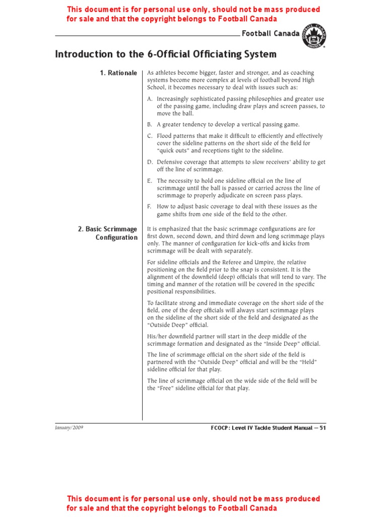 6 Man From Level IV Manual | PDF | Team Sports | Sports Rules And ...