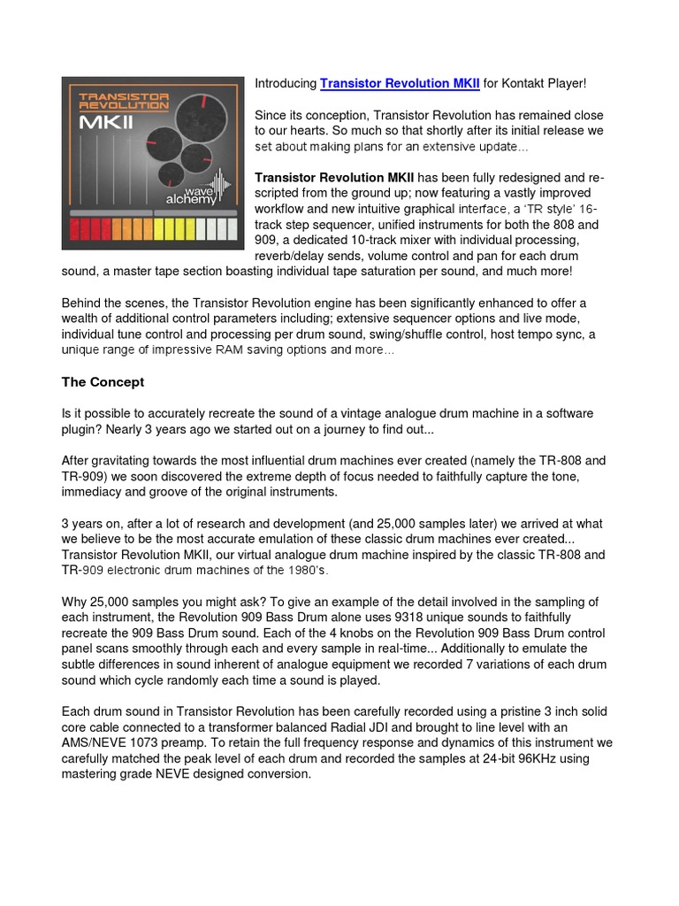 The Concept: Transistor Revolution MKII Has Been Fully Redesigned and ...
