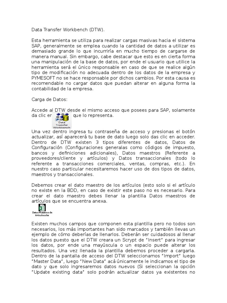 Data Transfer Workbench | PDF | Archivo de computadora | Software