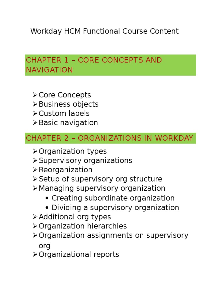 Workday HCM Functional Online Training | PDF | Educational Technology ...