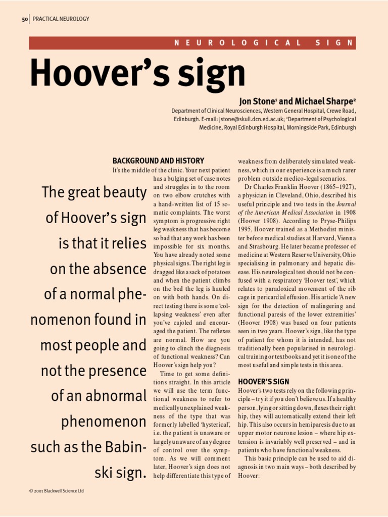 Hoover's Sign | PDF