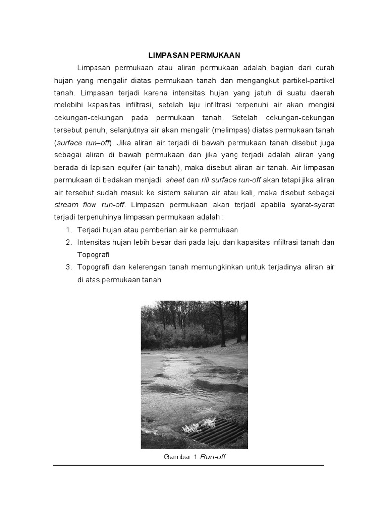 Limpasan Permukaan | PDF