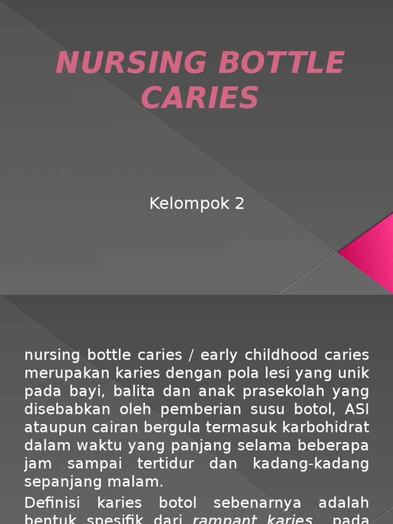 Nursing Bottle Caries | PDF