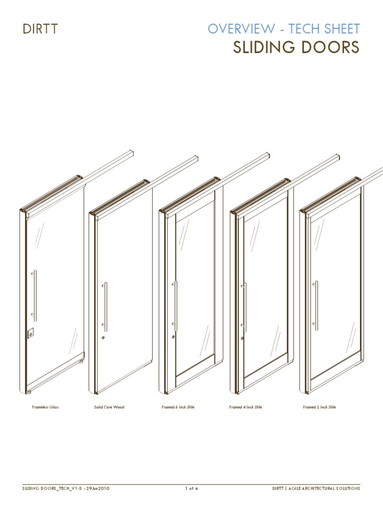 Specifications and Details for Frameless Glass and Solid Core Wood ...