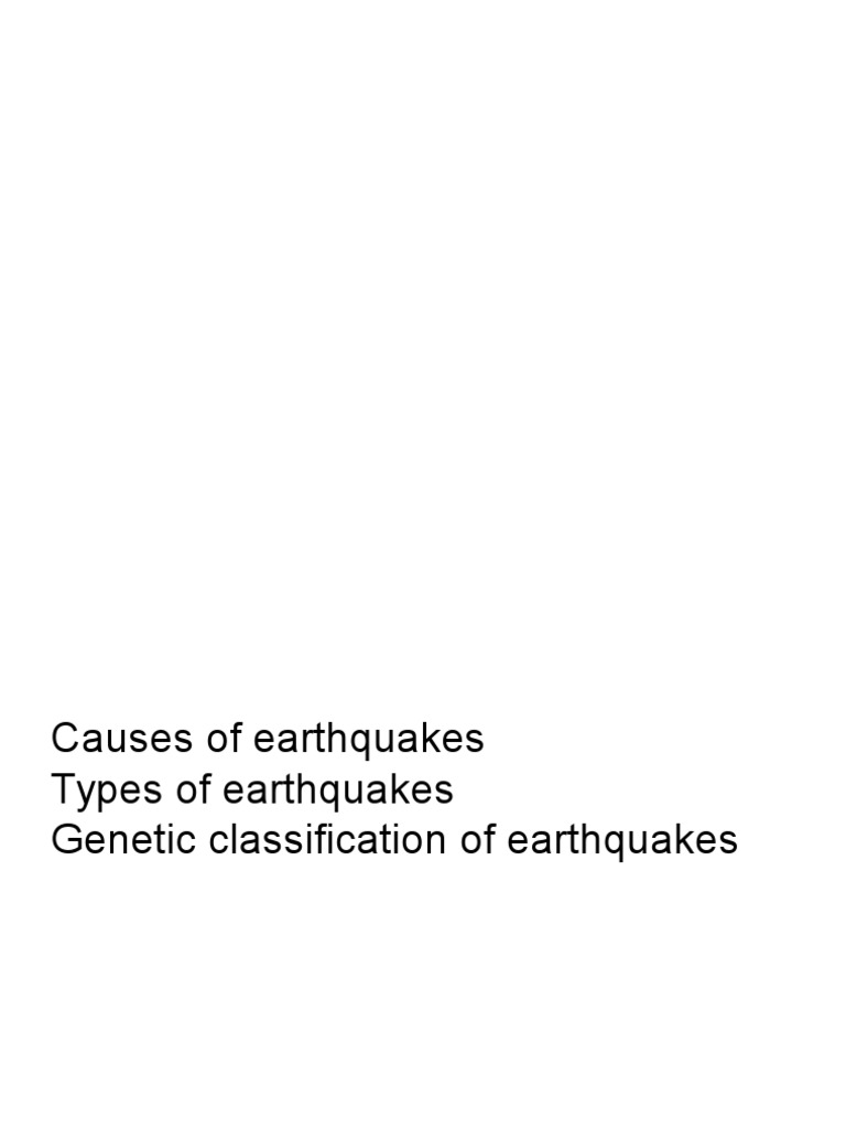 Understanding Earthquake Causes and Types | PDF | Earthquakes | Geology