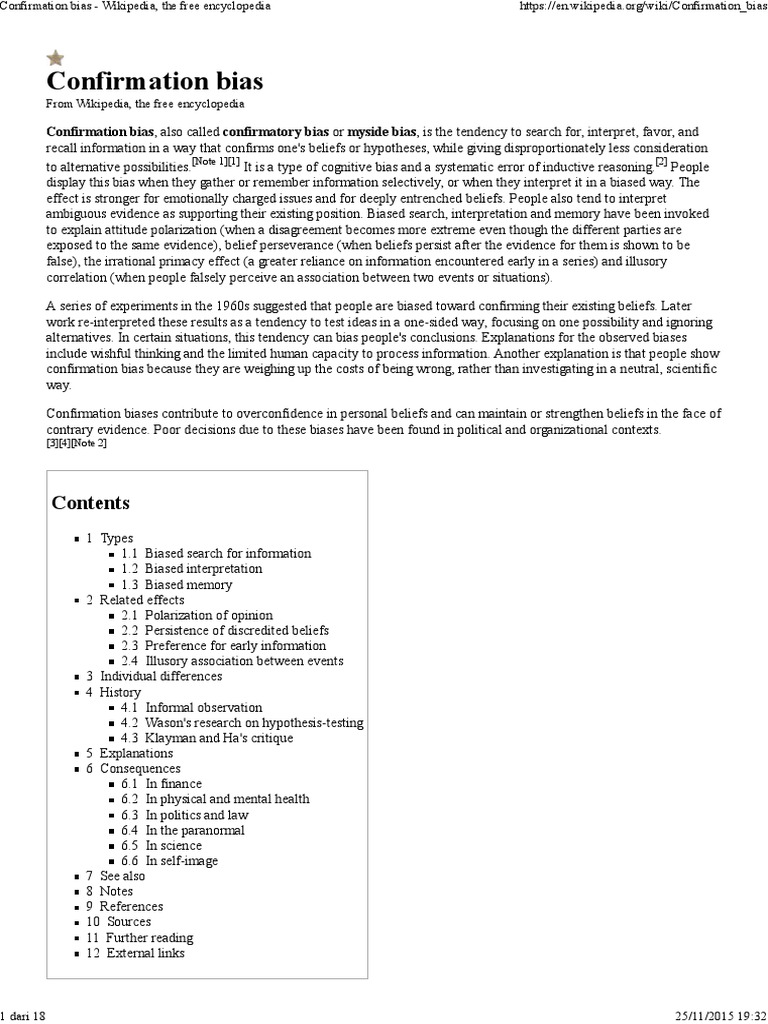 Confirmation Bias Explained | PDF | Educational Psychology | Science