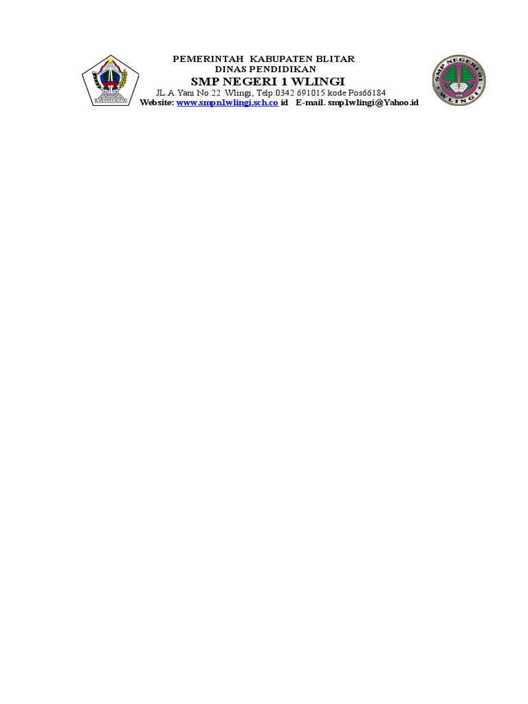 Kop Surat SMP | PDF
