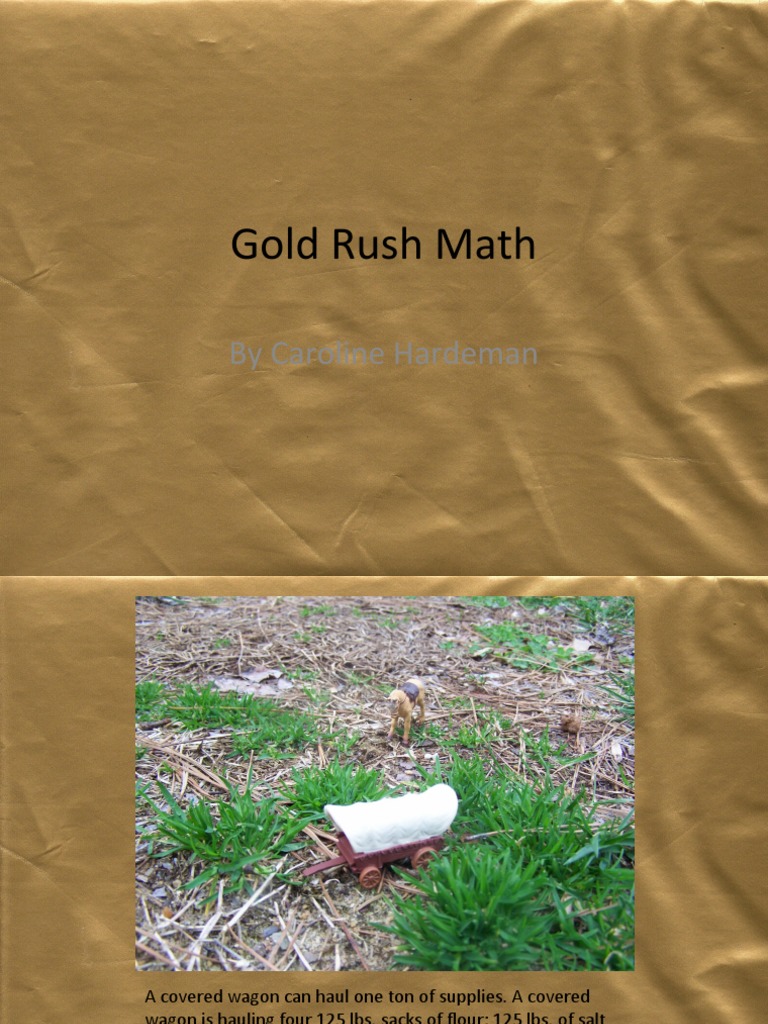 Gold Rush Math Problems for Students | PDF | Home & Garden