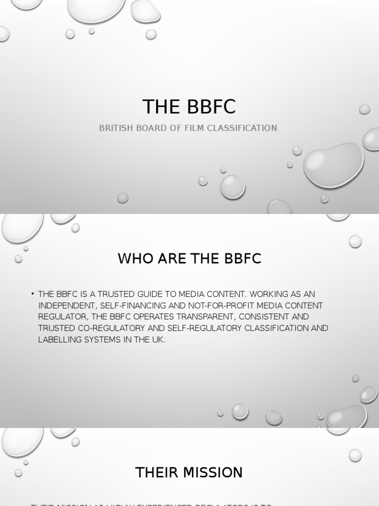 The BBFC: British Board of Film Classification | PDF