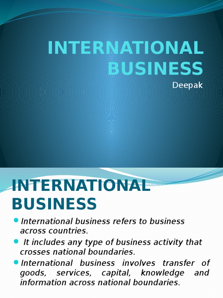 International Business | PDF | World Trade Organization | General ...