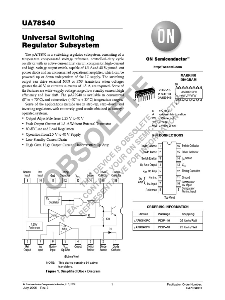 UA78S40 | Operational Amplifier | Amplifier