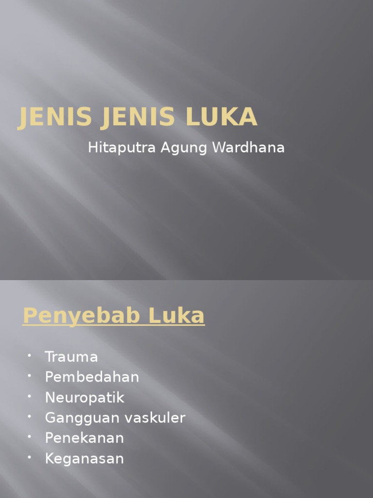 Jenis Jenis Luka | PDF