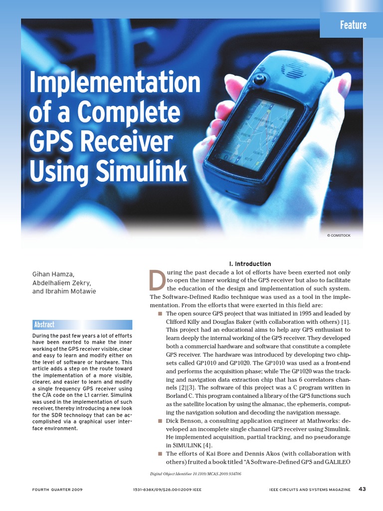 Implementation of A Complete GPS Receiver Using Simulink | PDF ...