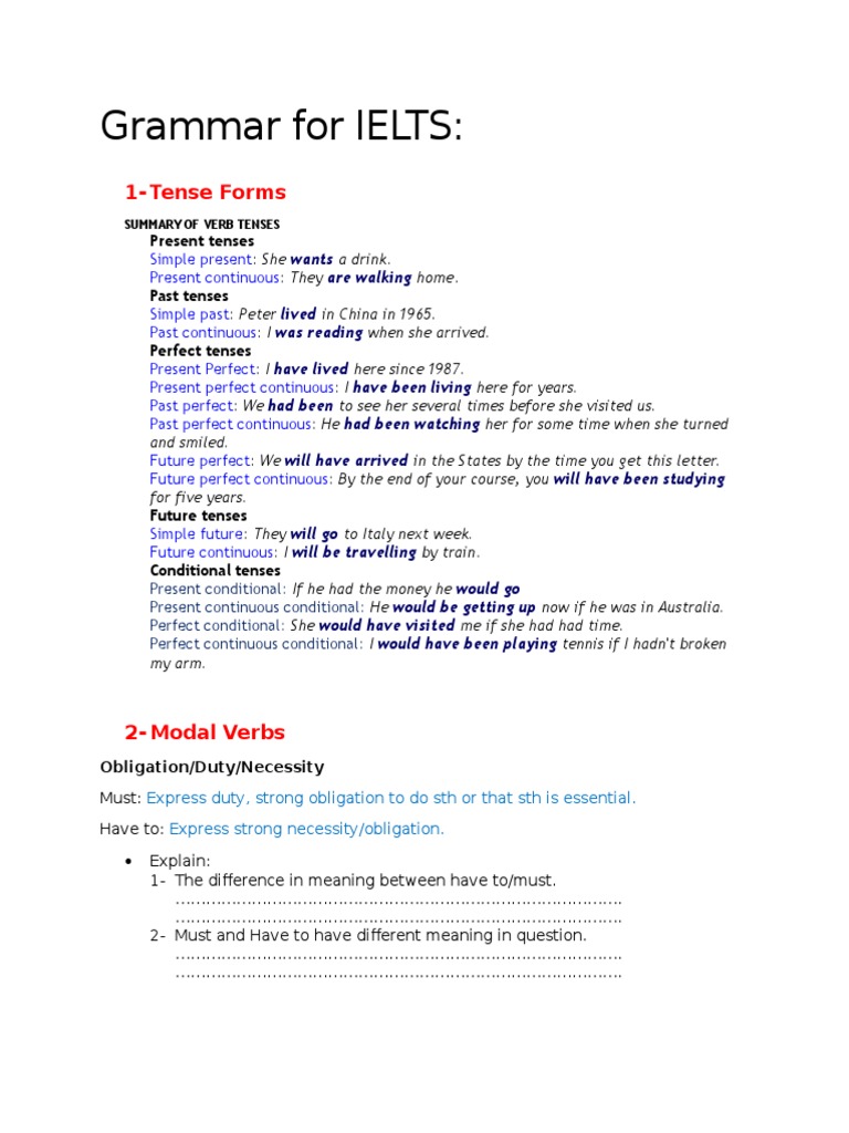 Grammar for IELTS | Perfect (Grammar) | Grammatical Tense