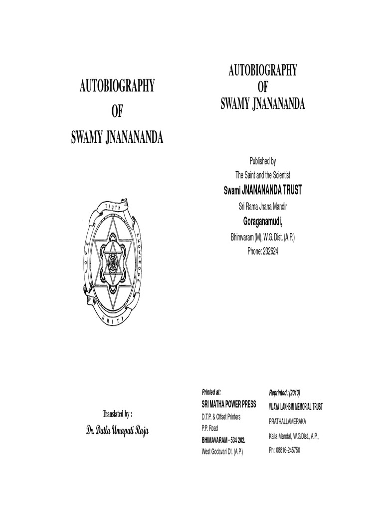 Autobiography of Swami Jnanananda | PDF | Asana | Yoga