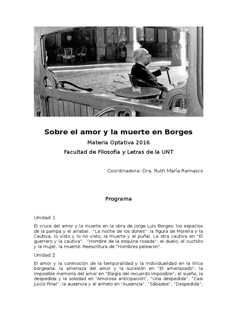 Amor y muerte en Borges | PDF | Clásicos