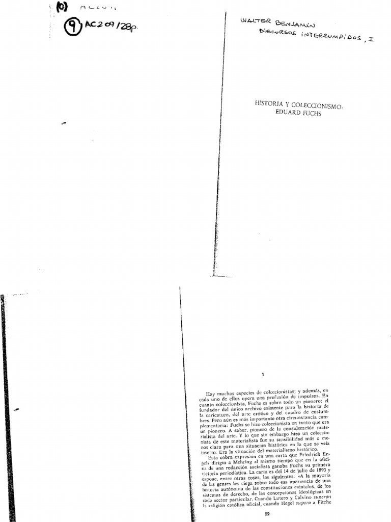 Benjamin - Eduard Fuchs | PDF