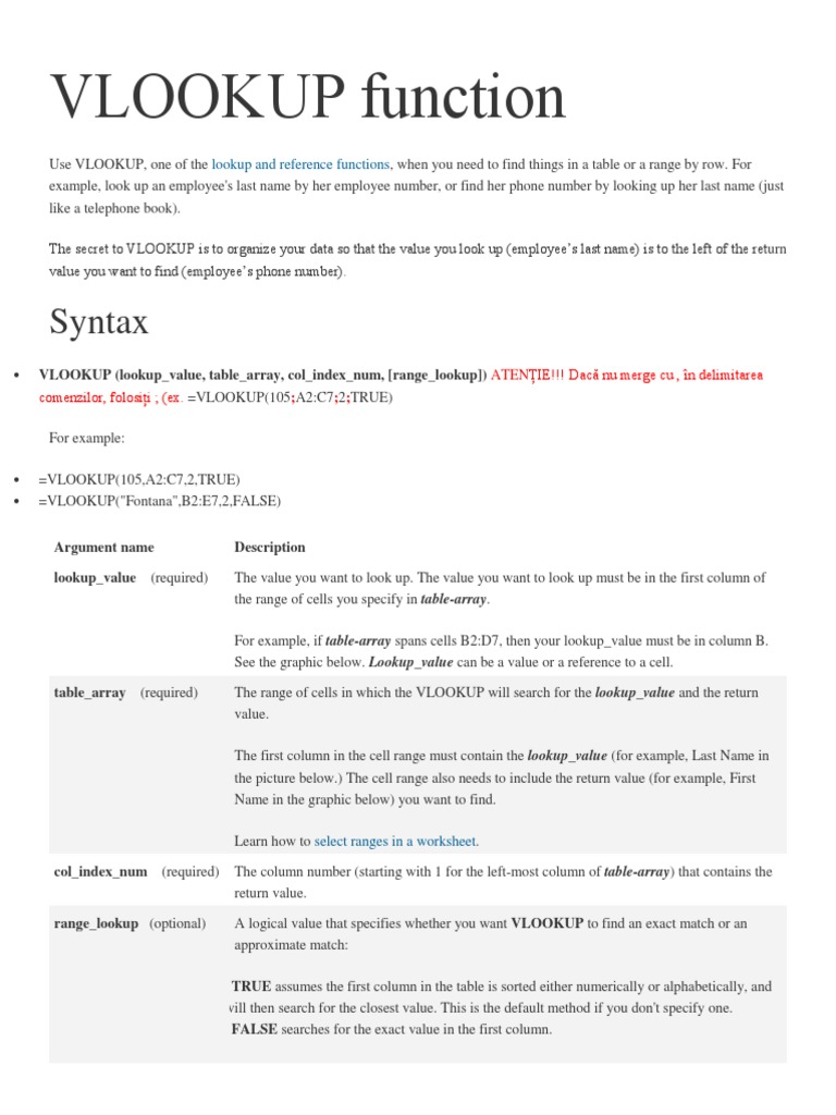 Vlookup Function | PDF | Computer Programming | Computer Data
