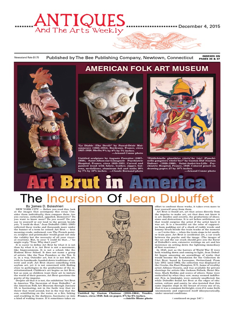 Art Brut in America | PDF | Paintings | Sculpture