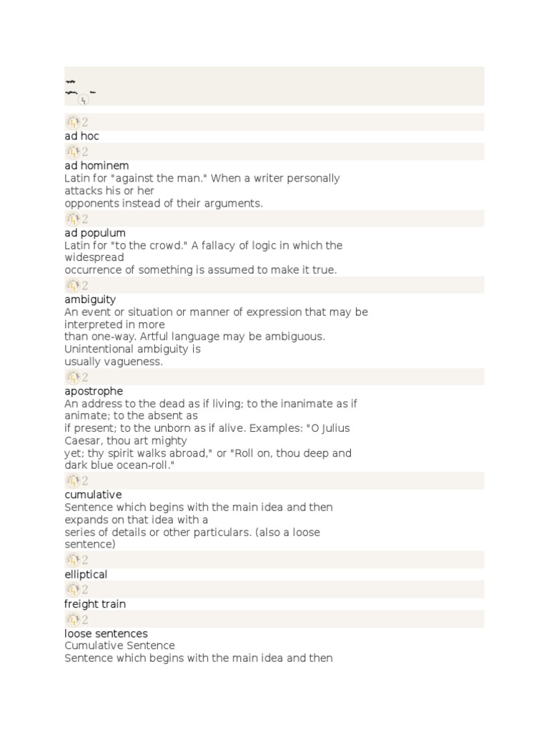 Ad Hoc Ad Hominem: Originalalphabetical | PDF | Ambiguity | Fallacy