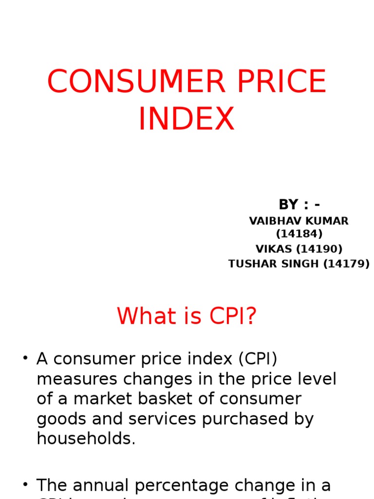 Understanding Consumer Price Index (CPI) | PDF | Wholesale Price Index ...