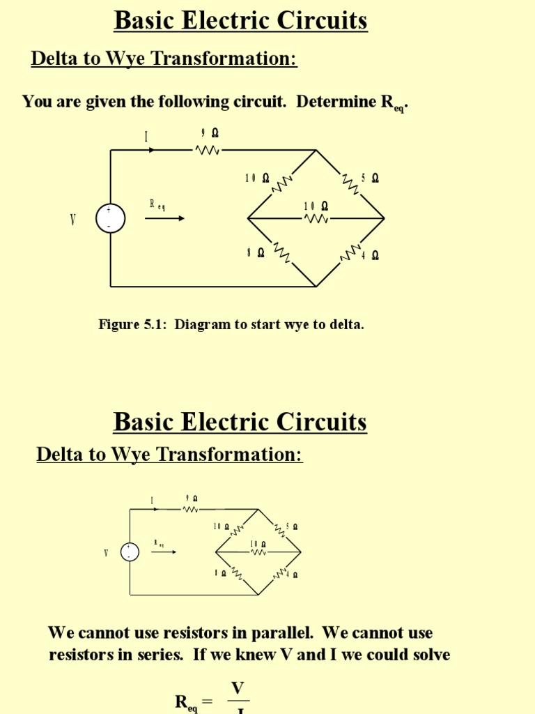 Delta-Wye Circuit Transformations | PDF | Series And Parallel Circuits ...