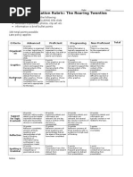 Tri-Fold Brochure Rubric | PDF | Graphics