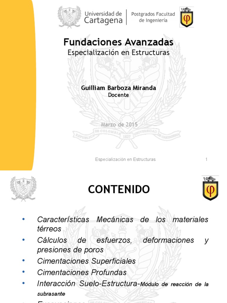 Fundaciones Avanzadas - Espec. Estructuras | PDF | Fundación ...