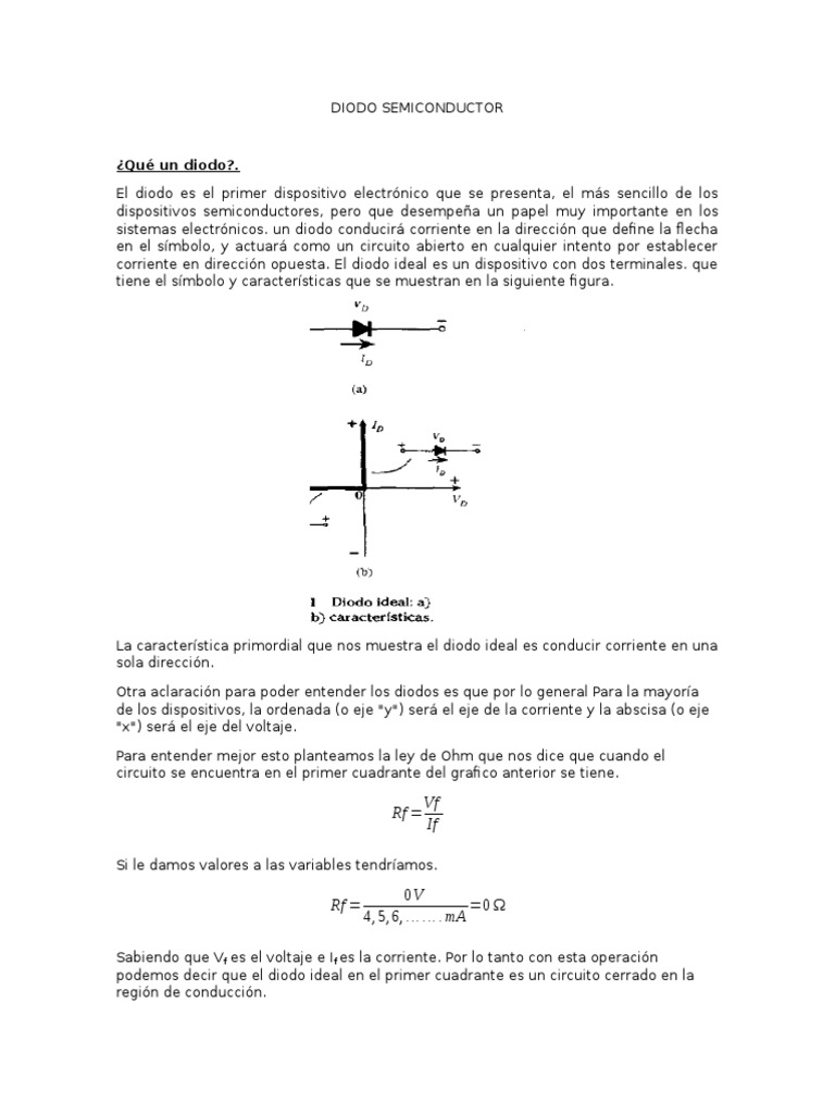 Introducción a Diodos Semiconductores | PDF | Diodo | Semiconductores