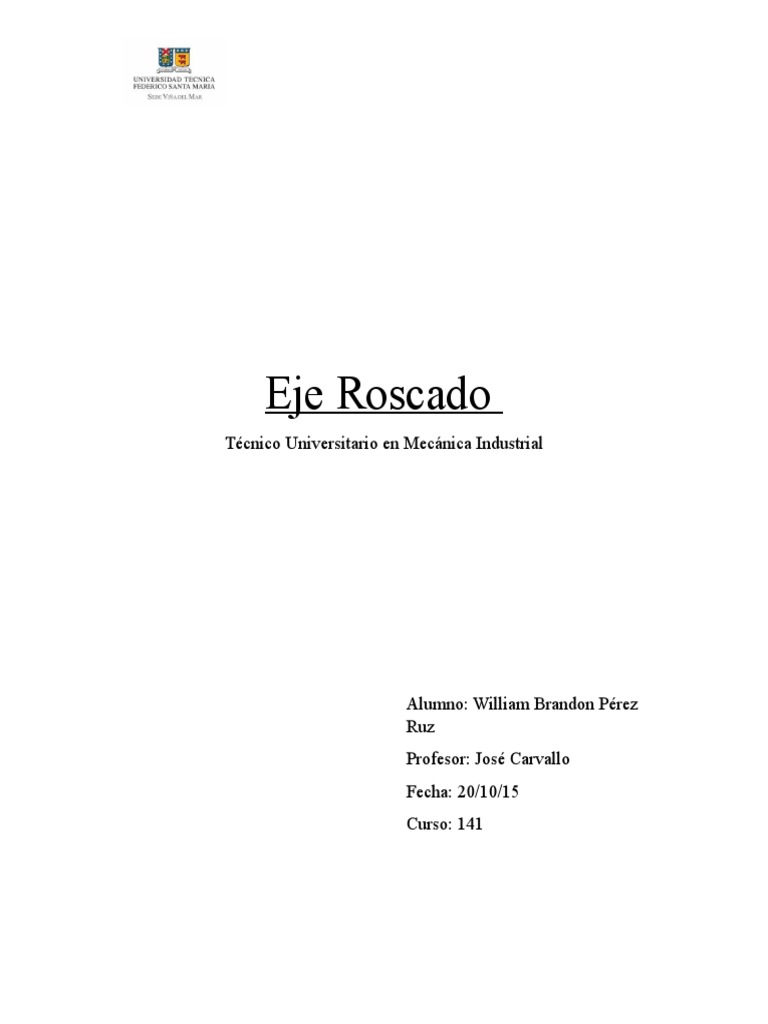 Eje Roscado | PDF | Herramientas | Mecanizado