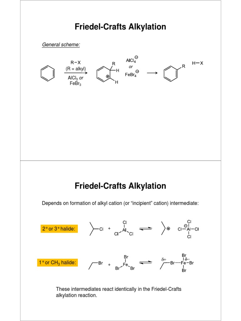 Friedel Craft's Alkylation&Acylation | PDF