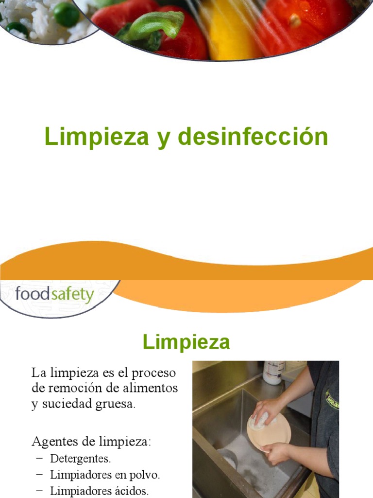 Limpieza y Desinfección | PDF | Detergente | Agua