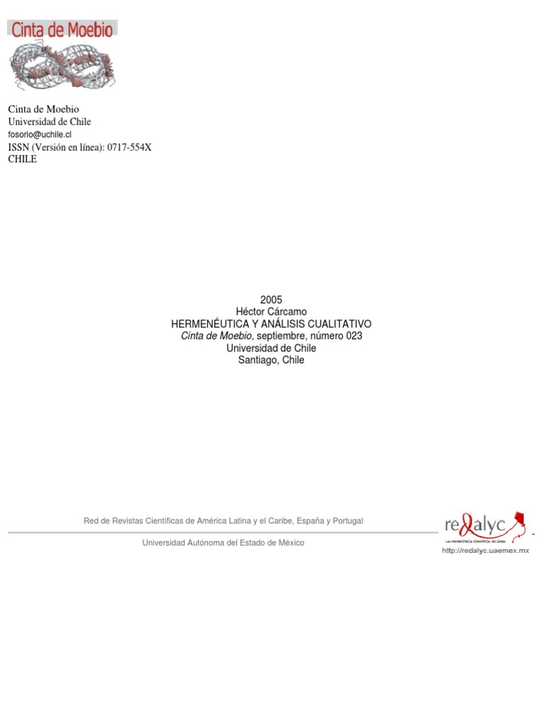 Carcamo Hector - Hermeneutica y Analisis Cualitativo PDF | PDF ...