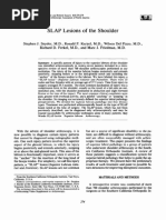 The Snyder Classification of SLAP Lesions | PDF | Shoulder | Medicine