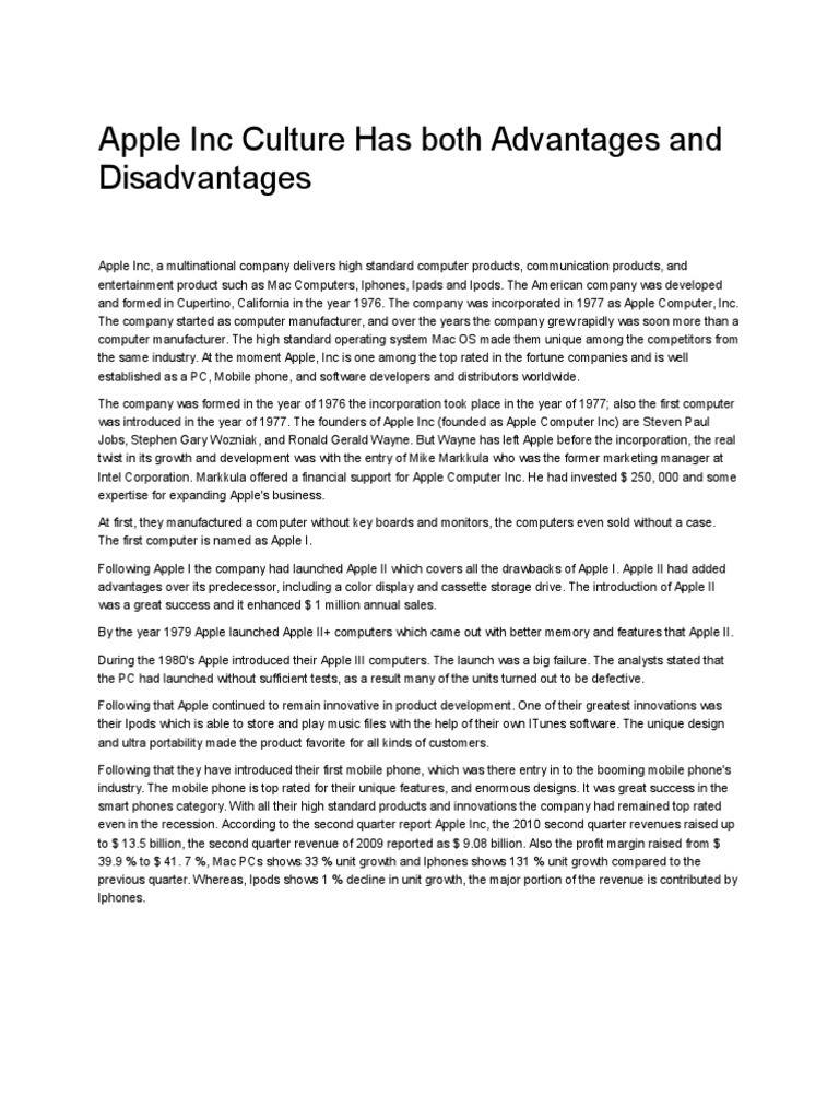 Apple Inc Culture | PDF | Self Esteem | Perception