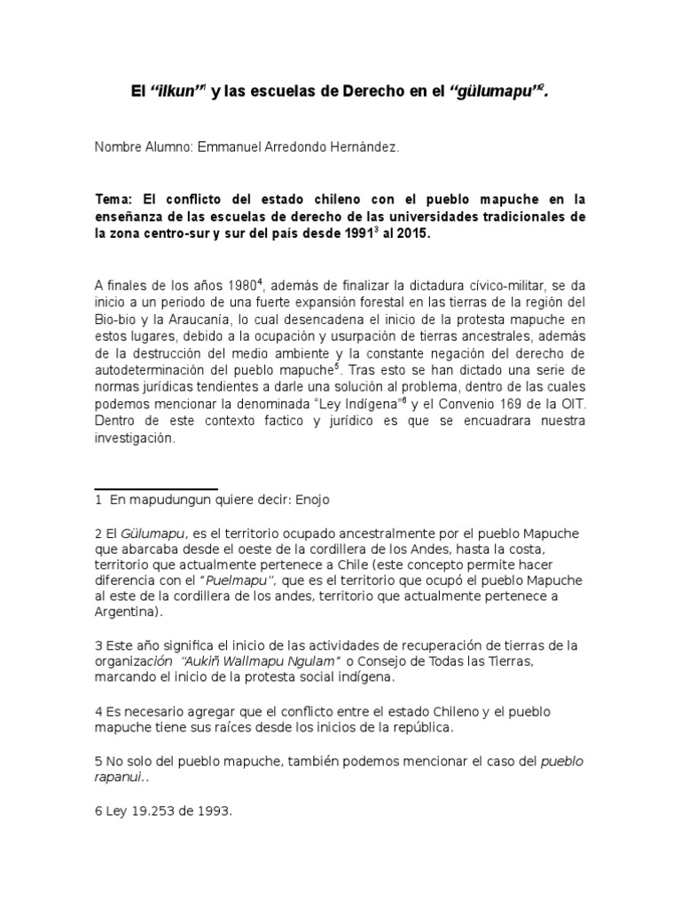 Propuesta Investigación. Emmanuel Arredondo v.2 | PDF | Chile | Gente ...