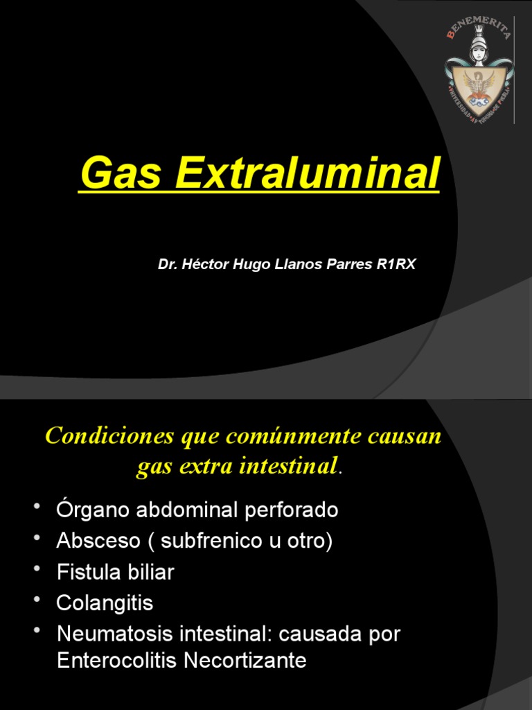 Gas Extraluminal | PDF | Medicina | Especialidades Medicas