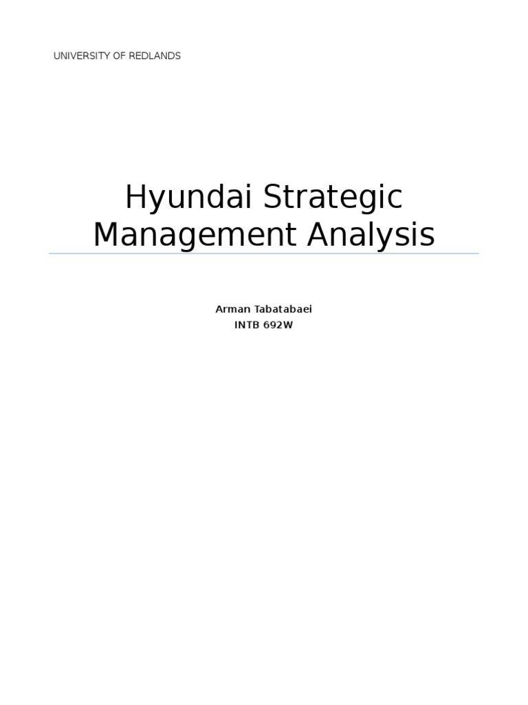 Hyundai Paper 1 | PDF | Strategic Management | Brand