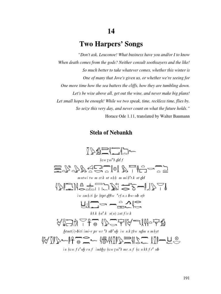 Two Harpers' Songs | PDF | Verb | Adjective