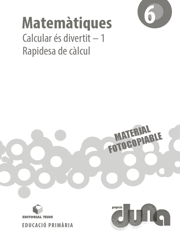 Calcular És Divertit 1-3 | PDF