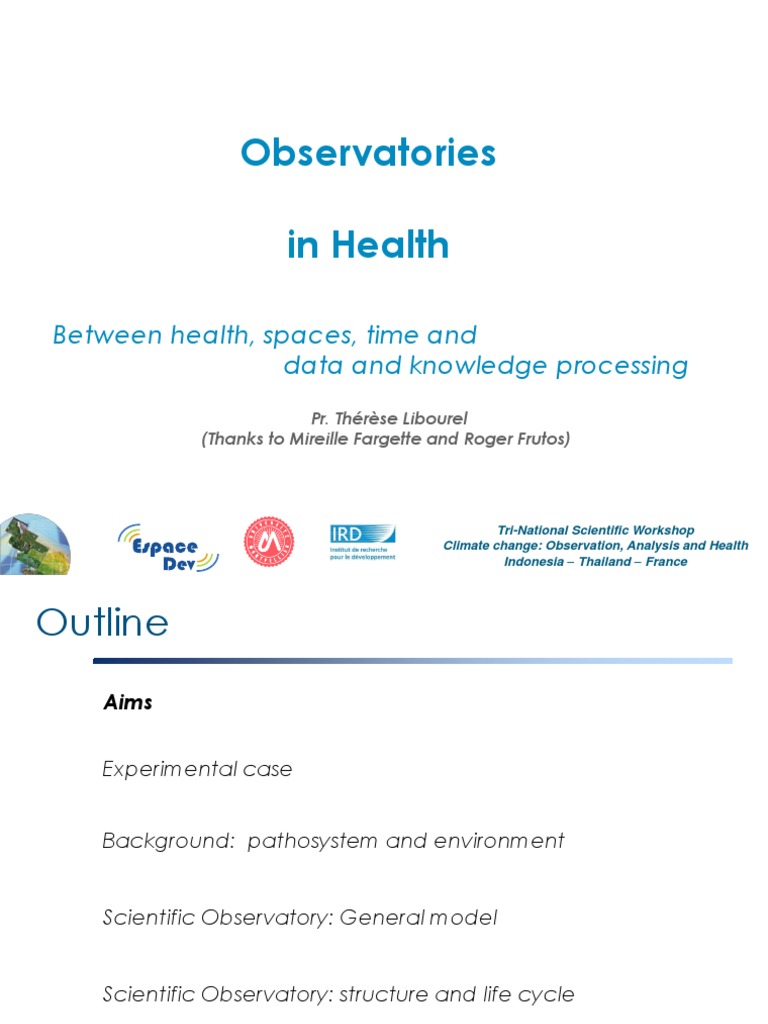 PRESENTATION: Observatories in Health | PDF | Observation | Life Cycle ...