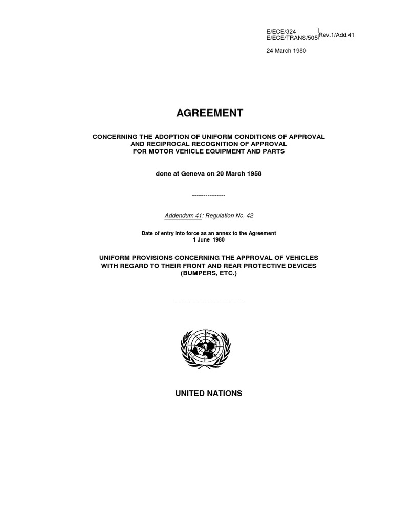 Ece R42 | PDF | Vehicles | Suspension (Vehicle)