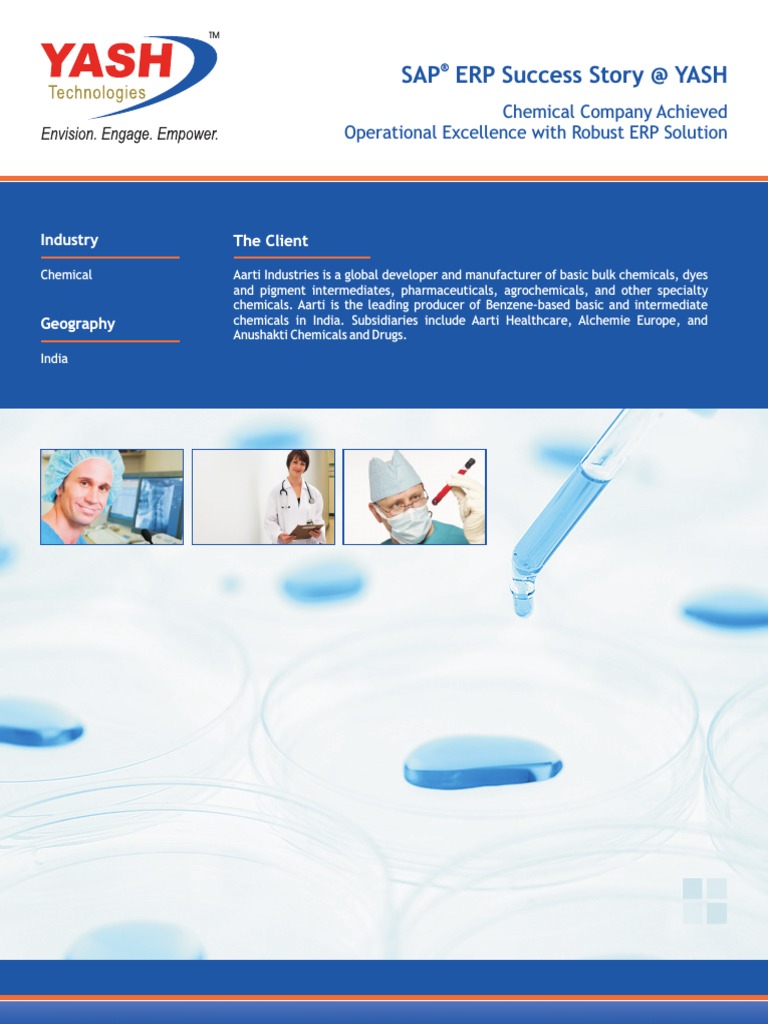 SAP ERP Success Story at YASH: Chemical Company Achieved Operational ...