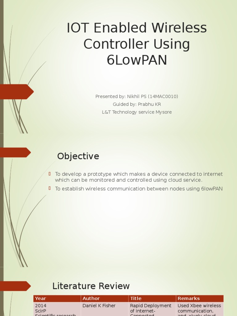 Nikhil 1st Review | PDF | Internet Of Things | Cloud Computing