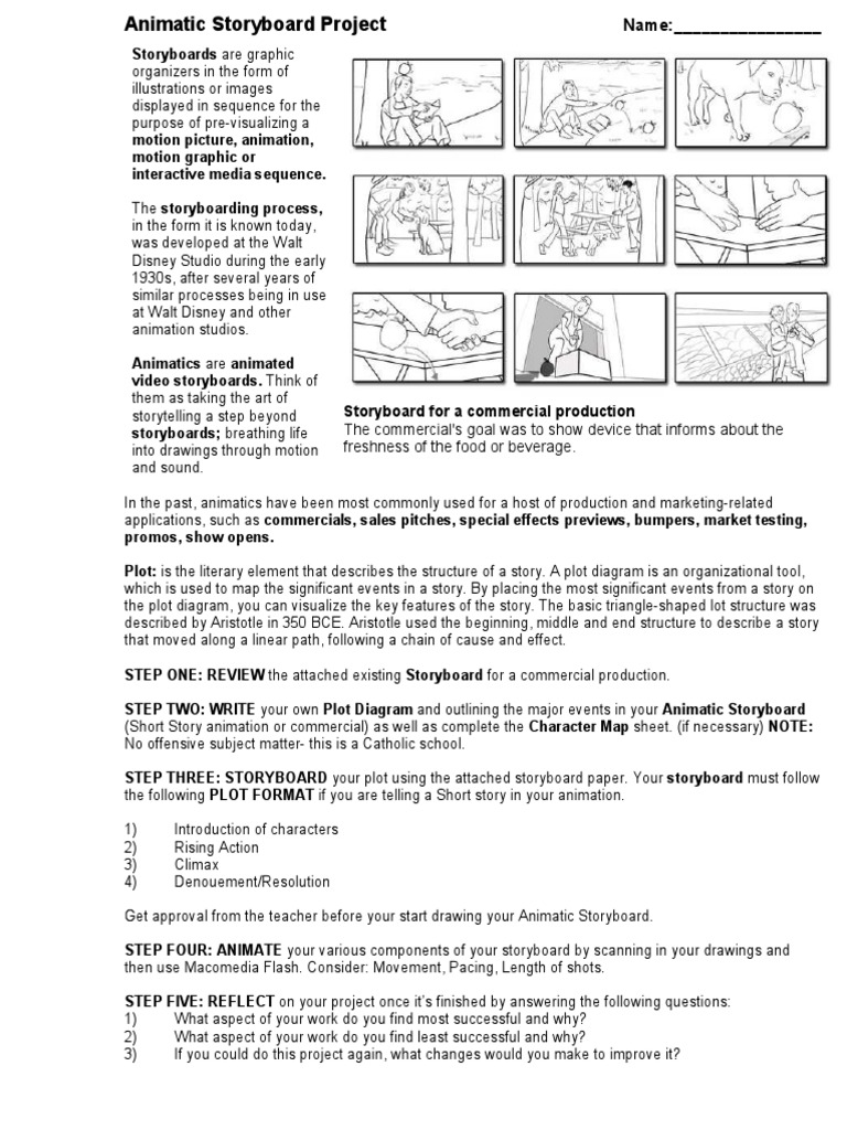 Animatic Storyboard Project | PDF | Plot (Narrative) | Communication