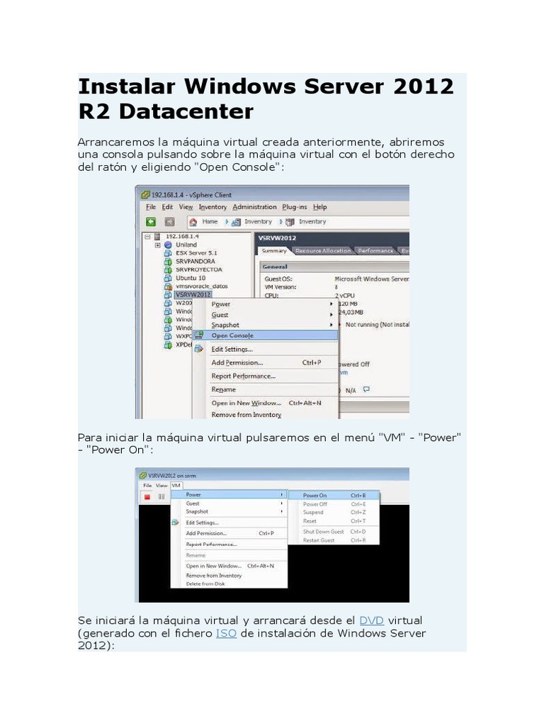 Instalar Windows Server 2012 R2 Datacenter | PDF | Windows 7 ...